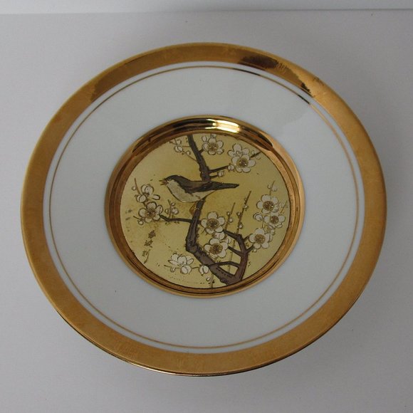 The Hamilton Collection | Art | Japanese Floral Calendar Chokin Plate ...